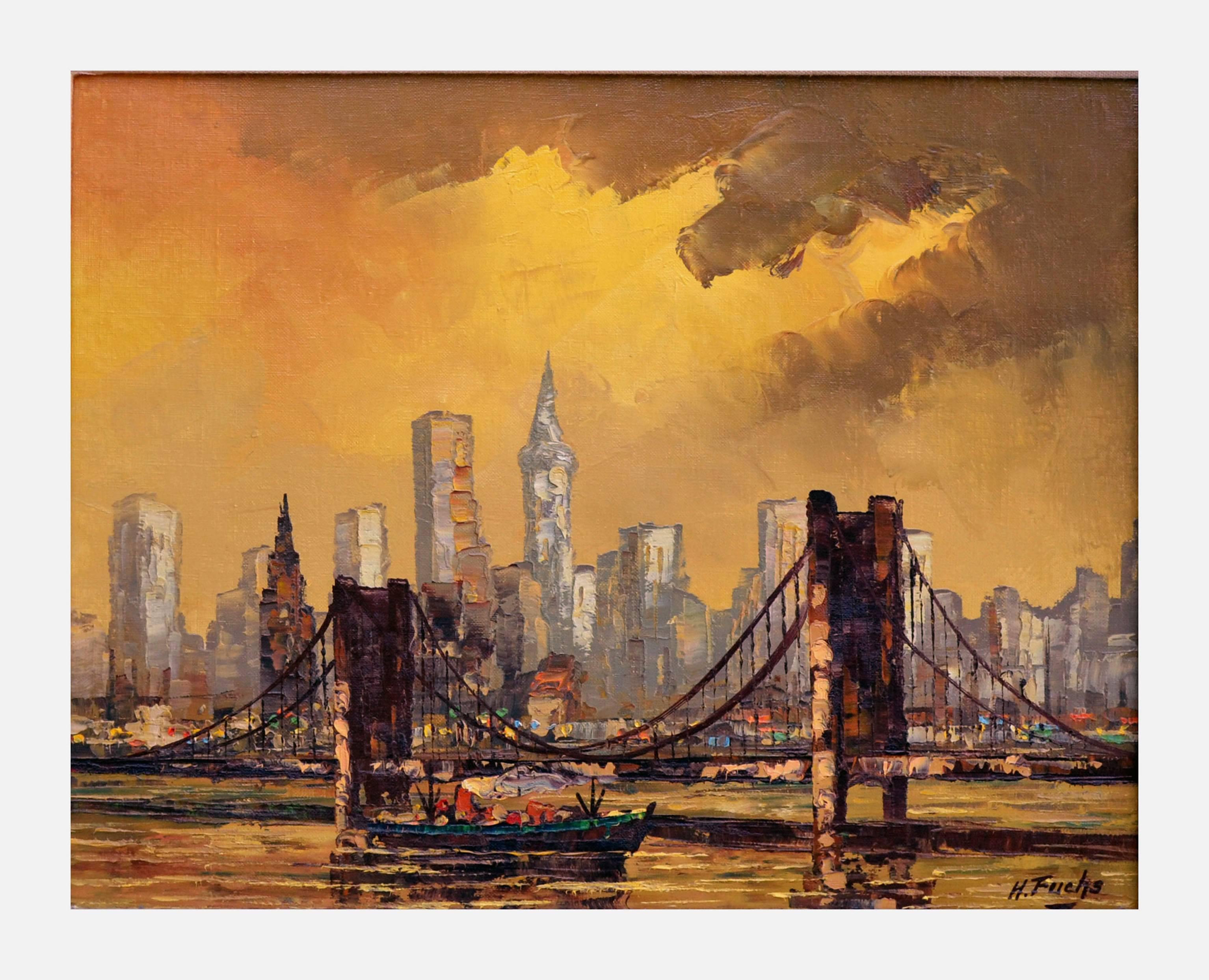 H. Fuchs - Brooklyn Bridge at 1stDibs | brooklyn trapp nude, h fuchs ...