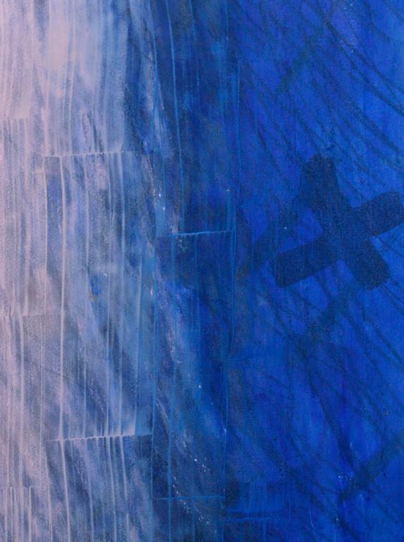 Maureen Fenton-Hansen - Vintage Pink and Blue Ombre Abstract For Sale ...