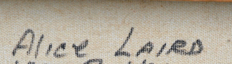 Alice Laird - "Wicker Table" with White Cat Garden Still-Life For Sale ...