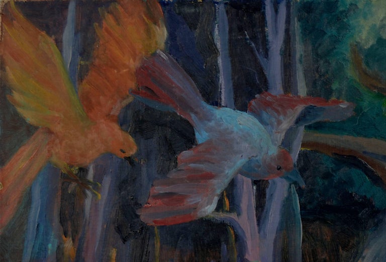 Robert Hoge - Resting in Nature, Painting For Sale at 1stdibs