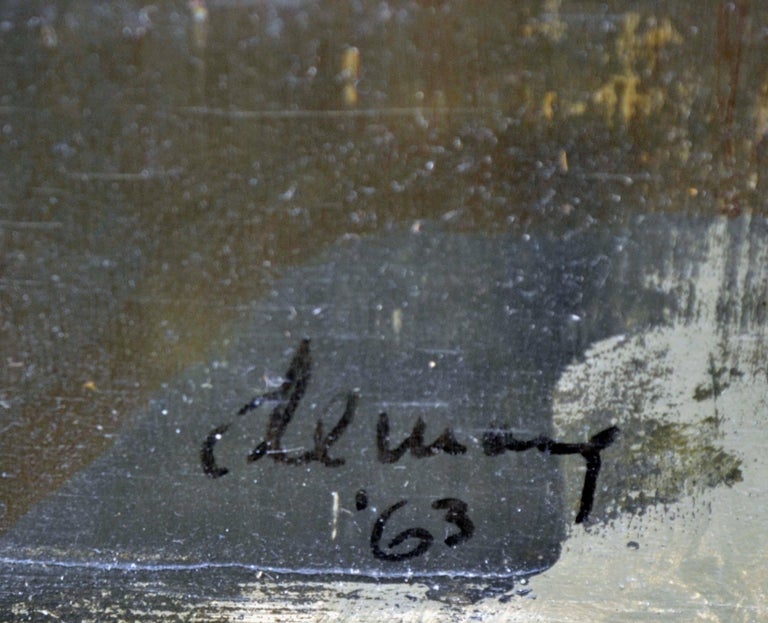 Phyllis Demong - Homage to Asa, American Gothic Figurative Abstract For ...