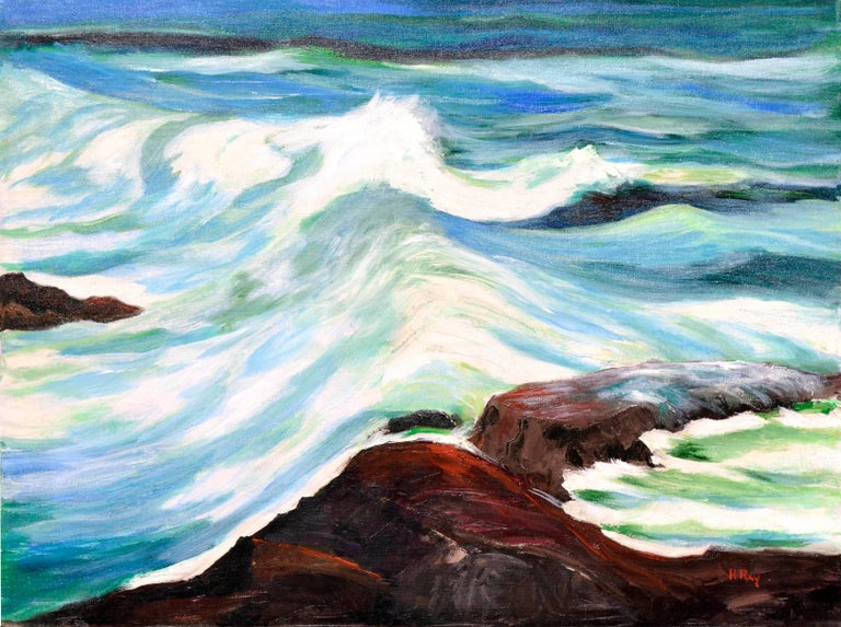 Hartzell Harrison Ray - Mid Century Incoming Tide Seascape at 1stDibs ...