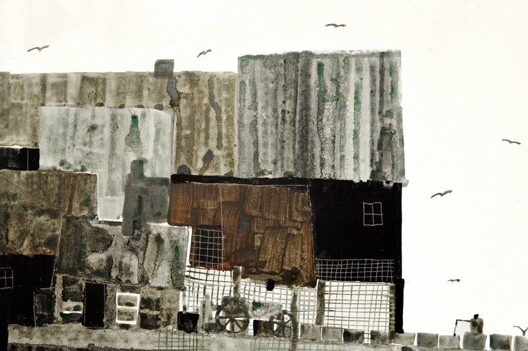 Albert Anderson Clymer - Mid Century Modern Tiburon Wharf Landscape For ...