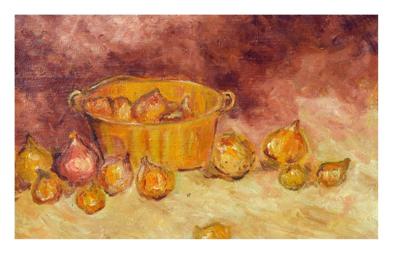Daniel Wohlgemuth - Mid Century Onions and Copper Pot Still Life For ...