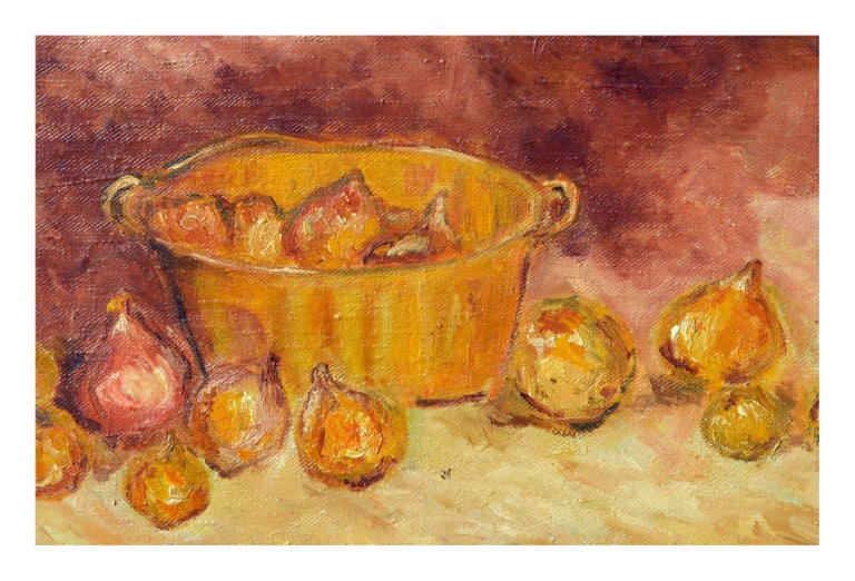 Daniel Wohlgemuth - Mid Century Onions and Copper Pot Still Life For ...