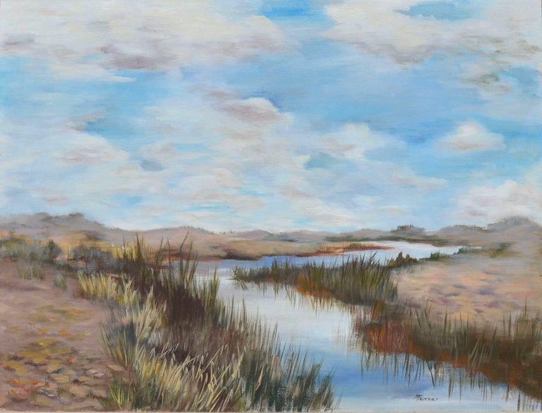 Mildred Vejtasa Fenner - Coastal Slough, California Landscape For Sale ...