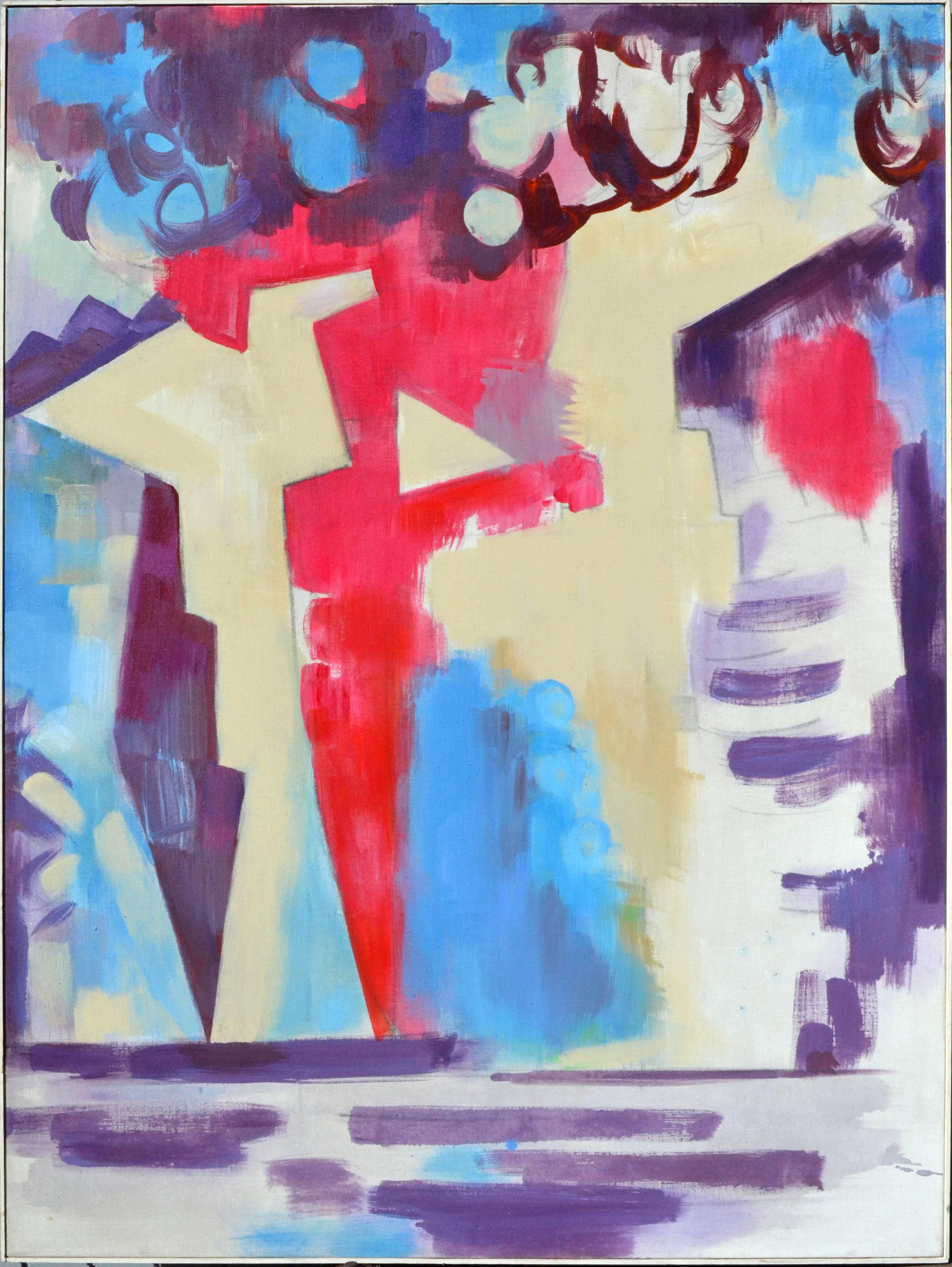David Miller - Modern Abstract Painting of Houston Rothko Chapel ...