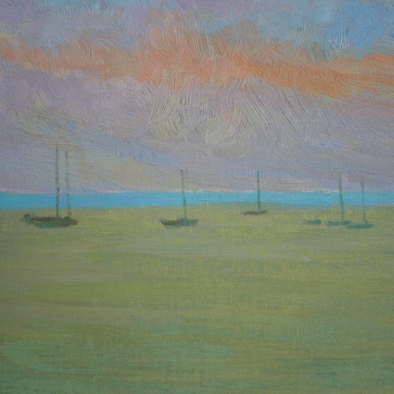 Rob Longley - 'West End Clouds', Abstract Contemporary Landscape Oil ...