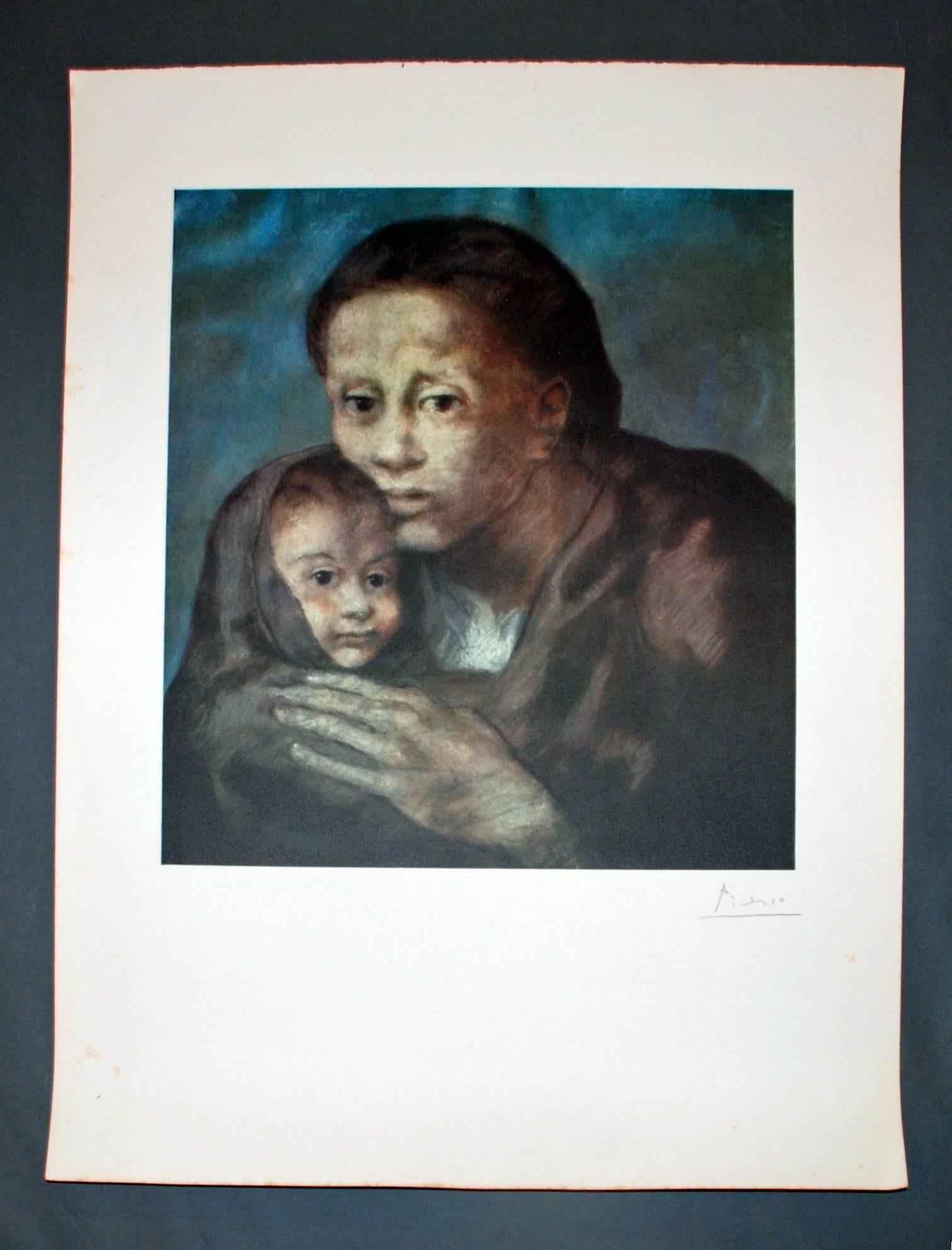 (after) Pablo Picasso - Mother and Child with Shawl, from Barcelona ...
