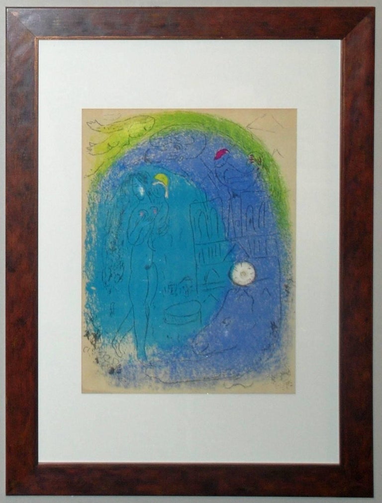 Marc Chagall - Mother and Child before Notre Dame For Sale at 1stDibs