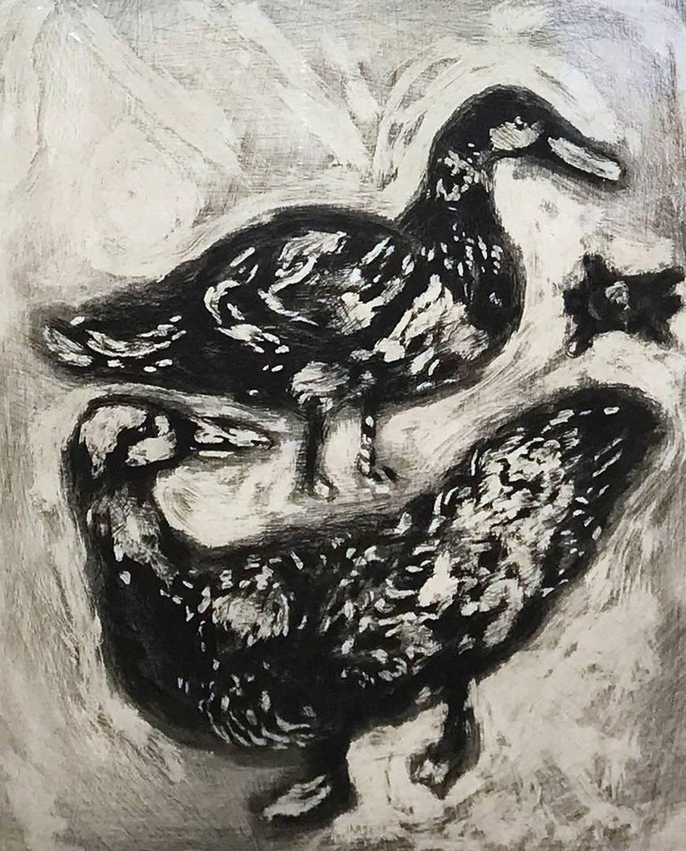 Marc Chagall - The Tortoise and Two Ducks at 1stDibs