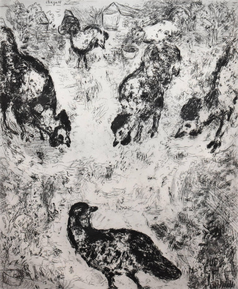 Marc Chagall - The Partridge and the Roosters at 1stDibs