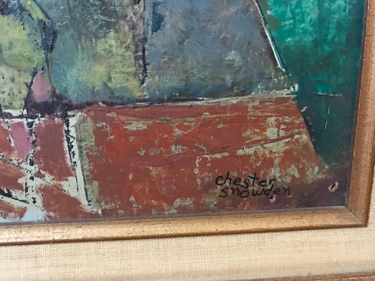 Chester Dixon Snowden 1 - Cubist Abstract Figurative Painting For Sale ...