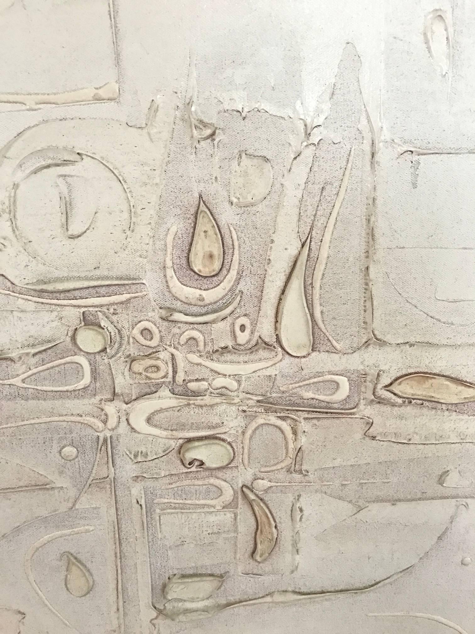 Paul Maxwell - Abstract White Still-Life Acrylic Painting at 1stDibs ...