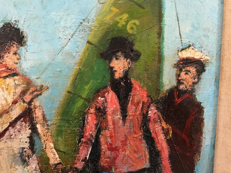 Herbert Mears - Three Sailors On the Beach at 1stDibs | herb mears