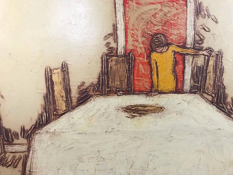 William Anzalone - Interior View Expressionist Painting at 1stDibs