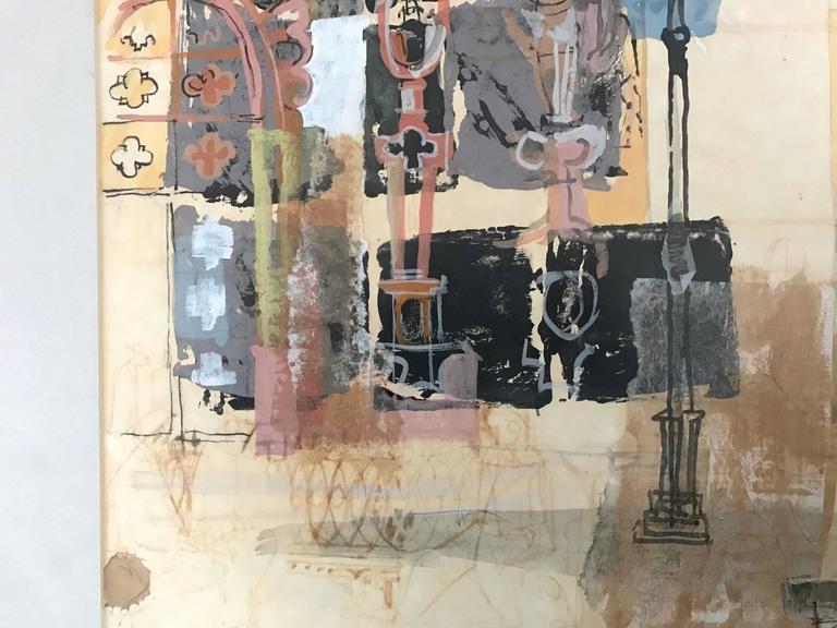 Bill Condon - Cubist Style Abstract Street Scene at 1stDibs