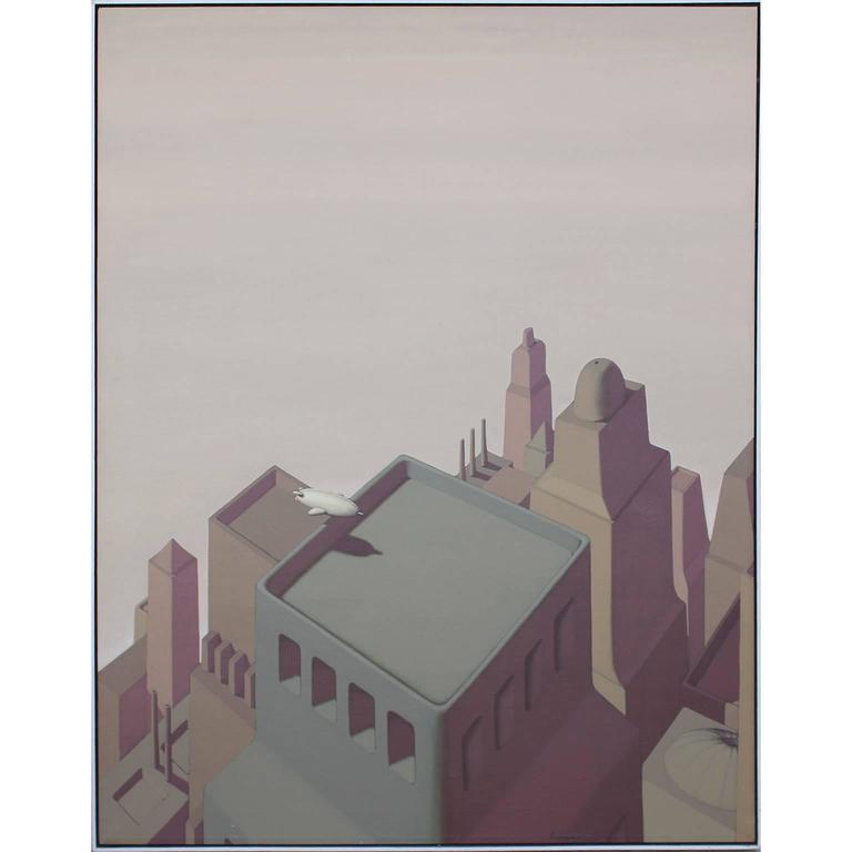 Robert Middaugh - Surreal Cityscape at 1stDibs