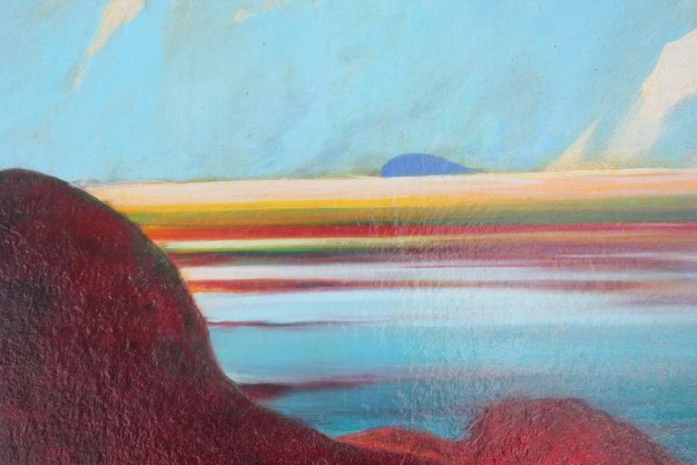 David Caton - Abstract Red Mountain Landscape at 1stDibs | david caton ...