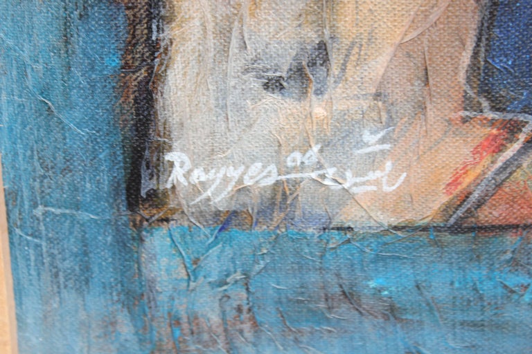 Baseem Rayyes - Dark Abstract Figurative Painting at 1stDibs