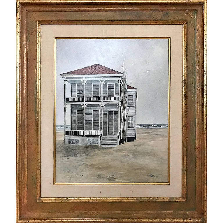 Anthony V. Martin - Naturalistic Galveston Beach House Painting For ...