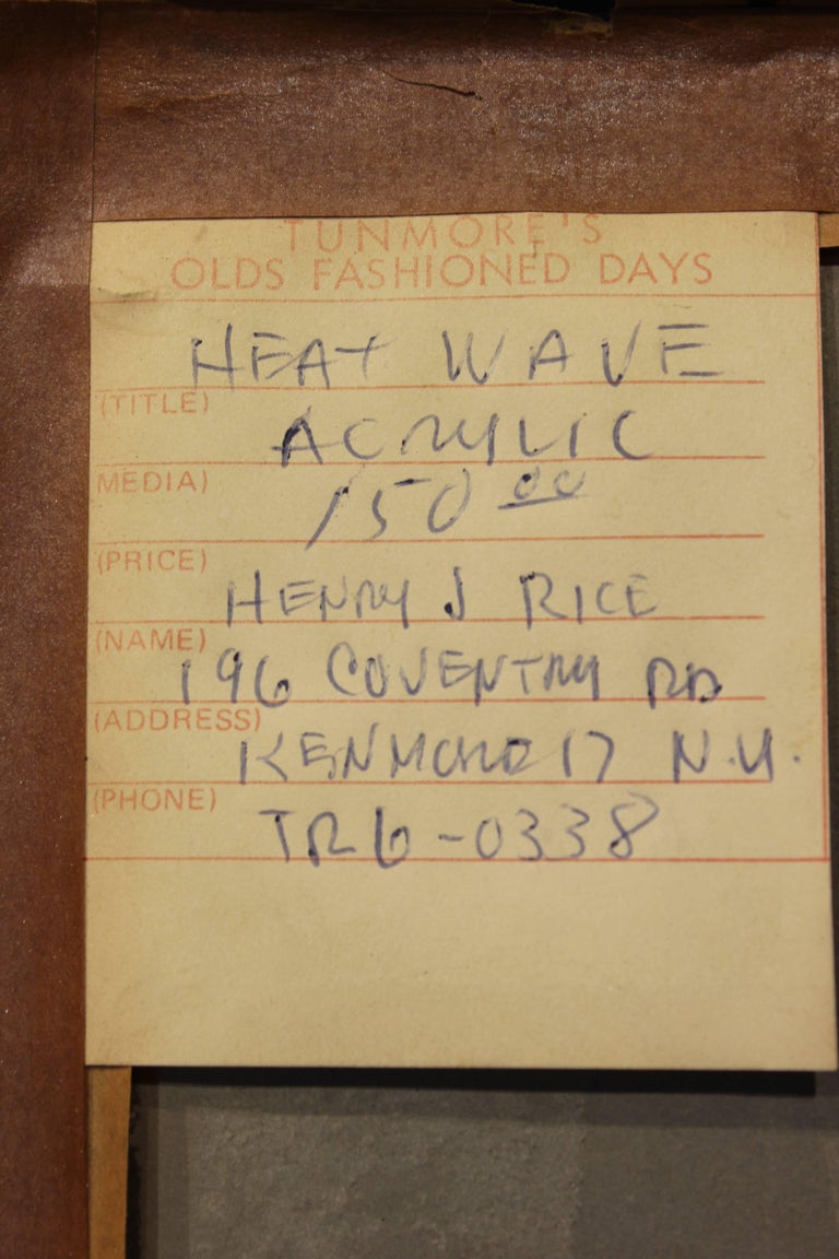 Henry J. Rice - "Heat Wave" Expressionist Cubist Painting at 1stDibs