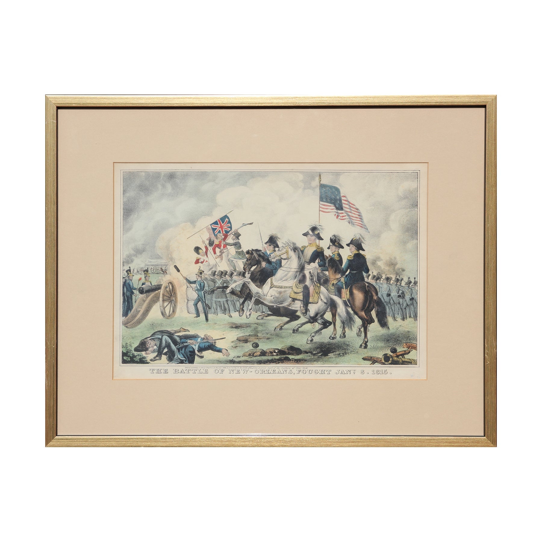 Nathaniel Currier - 'Sunnyside – On the Hudson' original hand-colored ...