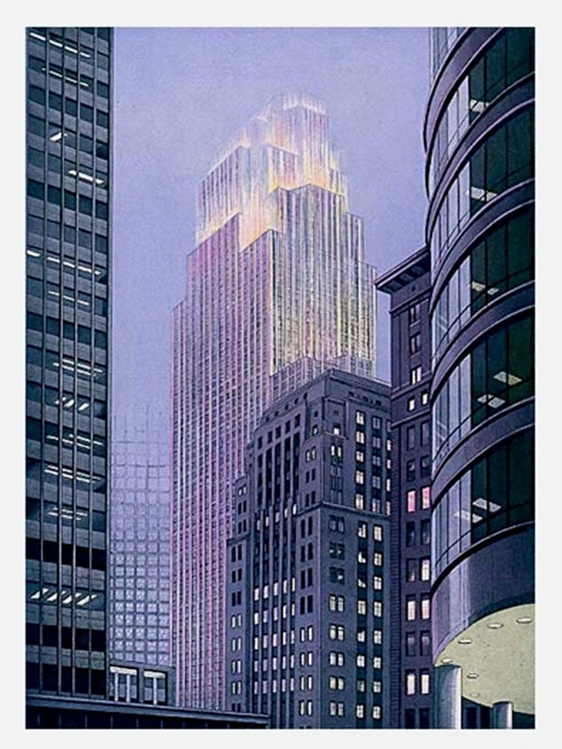 Richard Haas - Minneapolis Dusk For Sale at 1stDibs