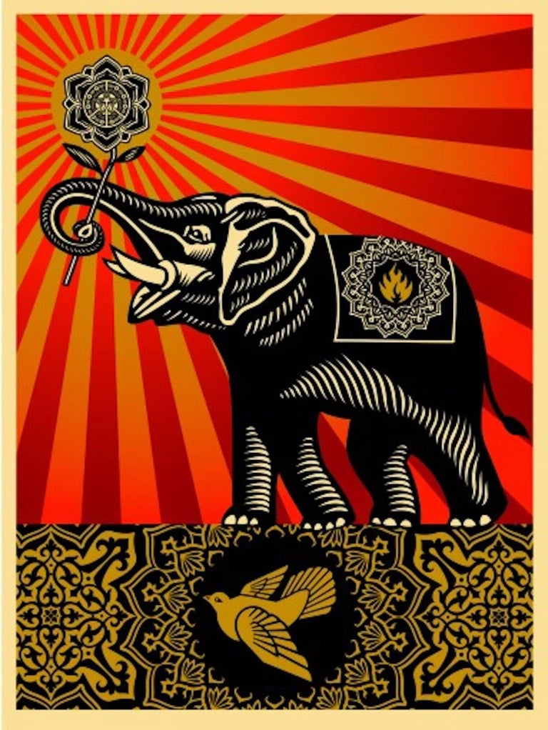 Shepard Fairey - Peace Elephant at 1stdibs