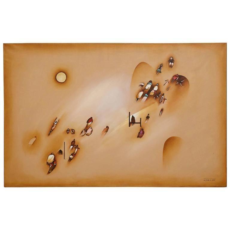 Witold Kaczanowski - Painting from "The People" period at 1stDibs