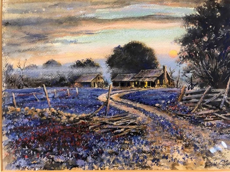 Harold Sims - Bluebonnet Sunset at 1stDibs