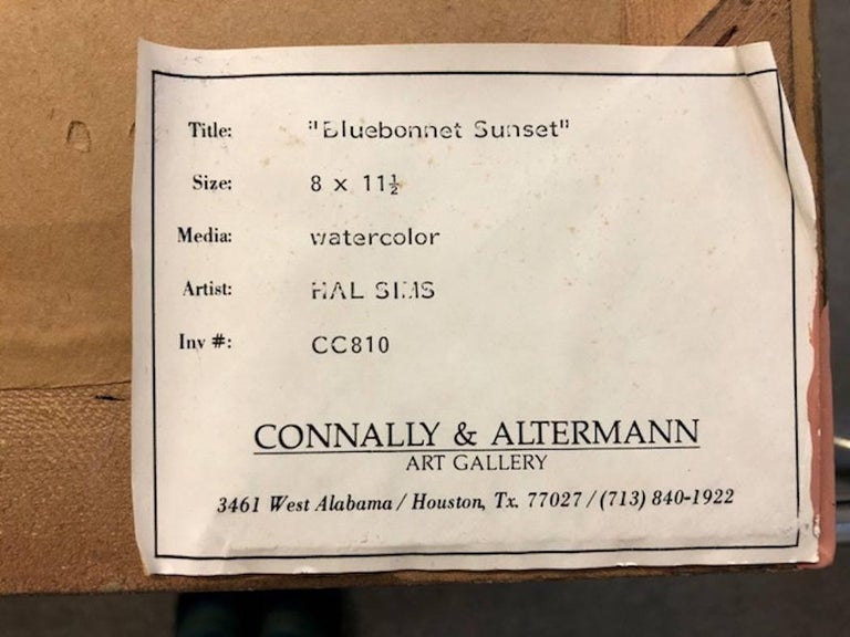 Harold Sims - Bluebonnet Sunset at 1stDibs