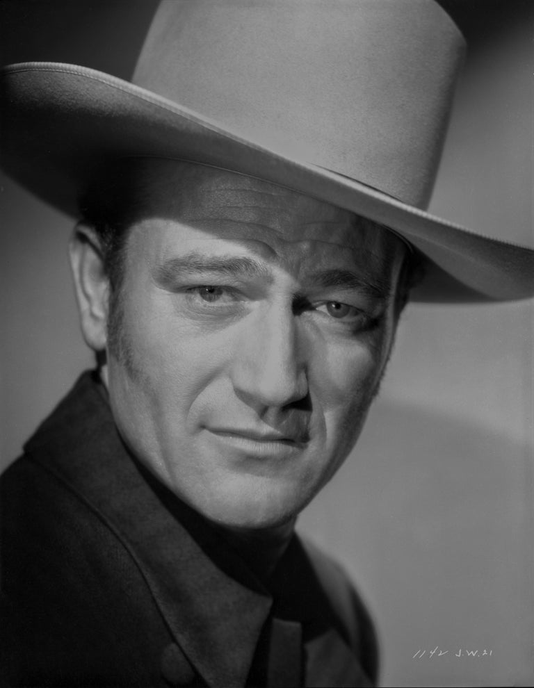 Unknown - John Wayne Closeup Classical Portrait, Photograph: For Sale ...