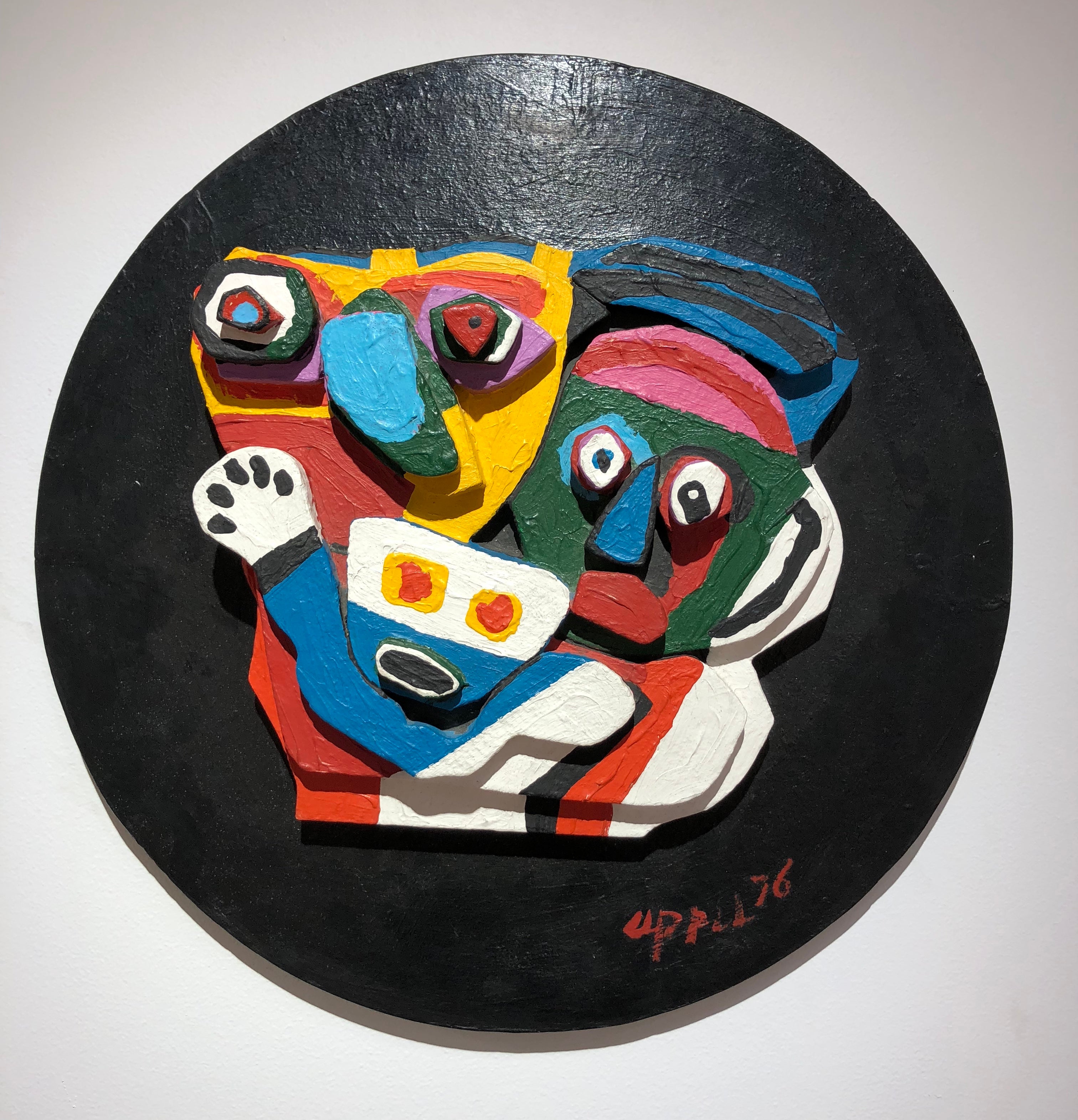 Karel Appel - Karel Appel, Close Together, original hand painted wood ...