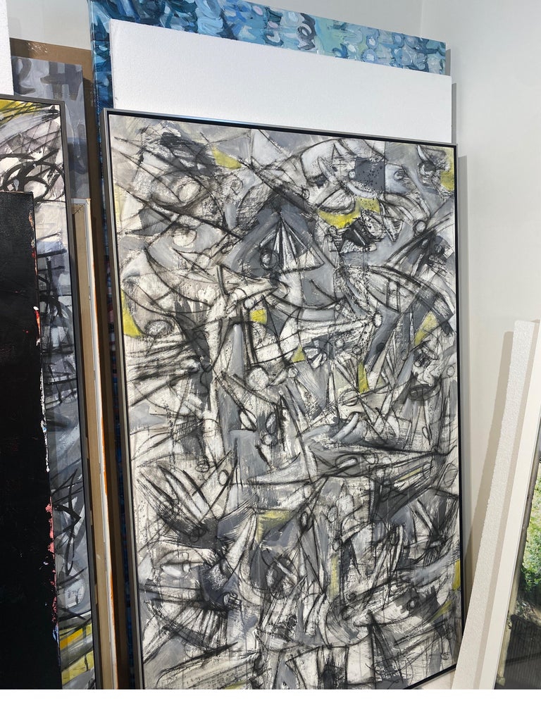 Maximo Caminero - Oil on Canvas Titled: "Tonadas I" For Sale at 1stDibs