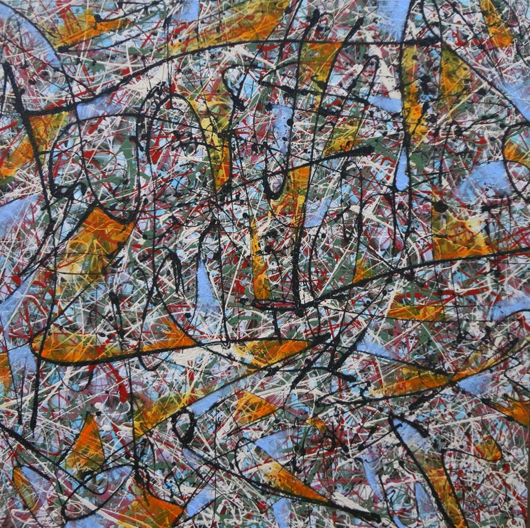 Manuel Roberto - Original Abstract Painting on Canvas For Sale at 1stDibs