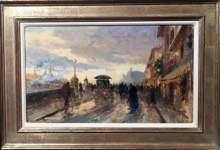 Lionello Balestrieri - Bridge in Florence - Impressionist - Italian For ...