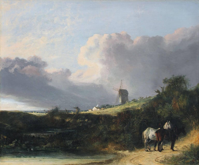 John Crome - A View near Woodbridge, Suffolk - John Crome - British For ...