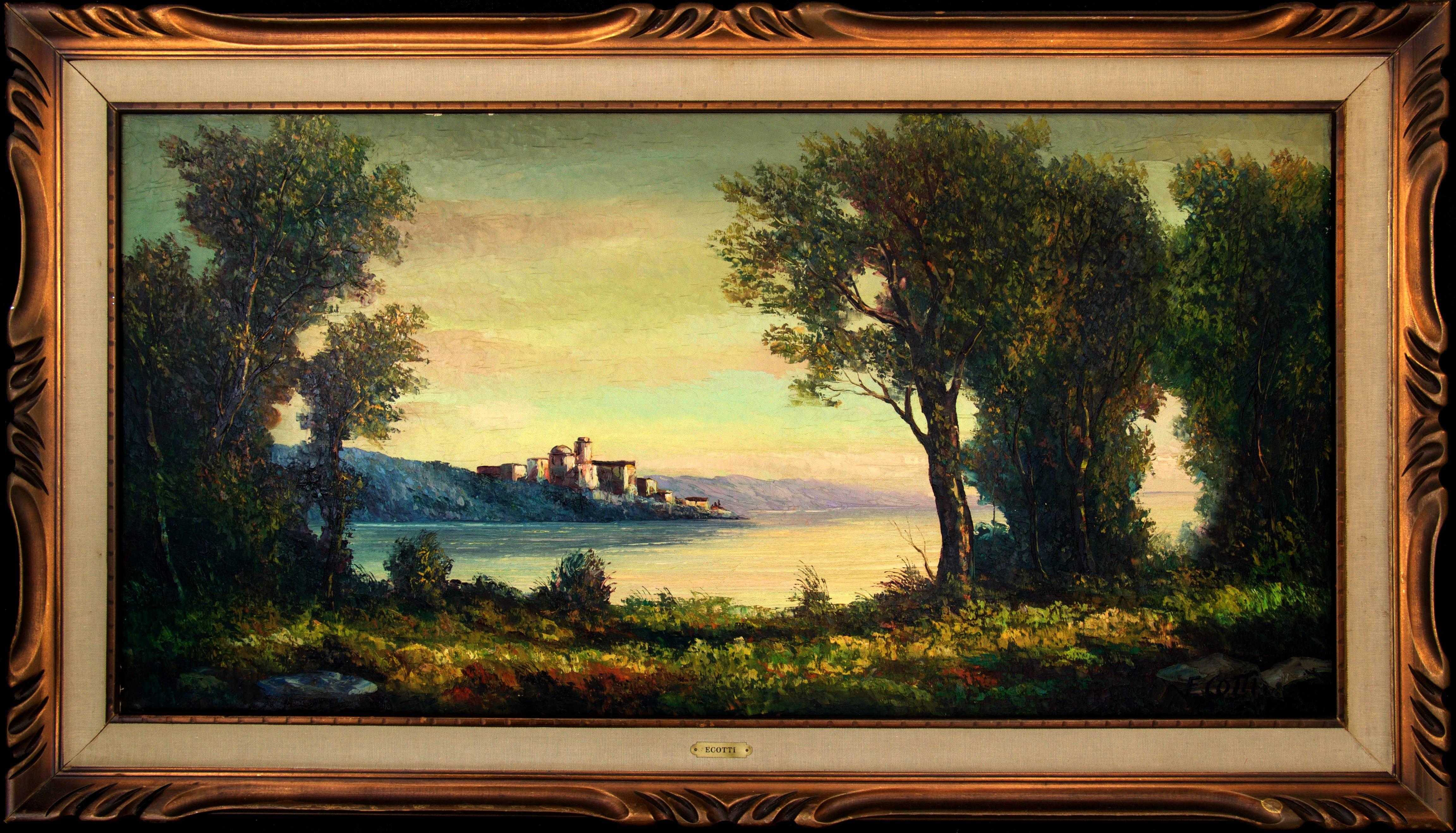 Unknown - Splendid Landscape Oil Painting by Ecotti at 1stDibs