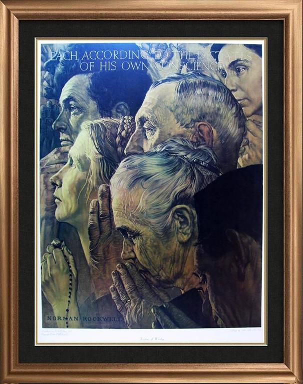 Norman Rockwell - Rare Norman Rockwell Collotype at 1stDibs