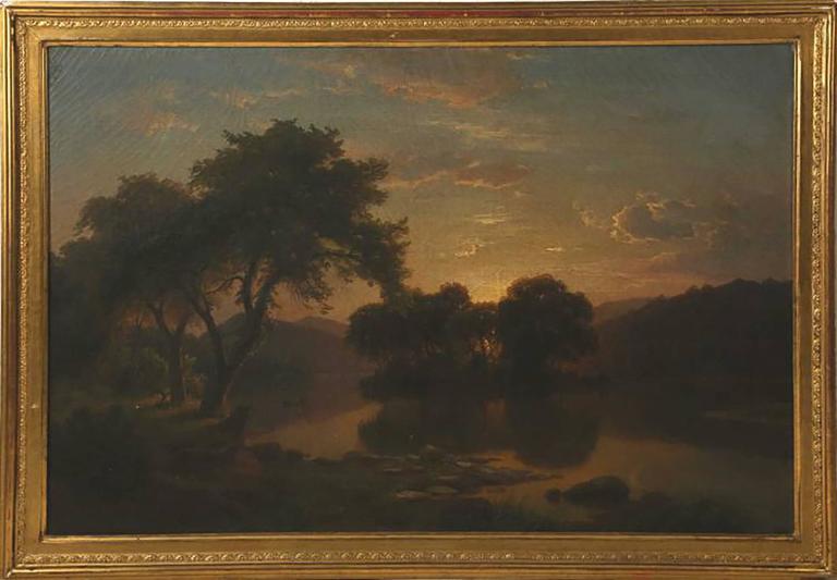 Unknown - Paul Weber Original 19th Century Oil on Board Painting at ...