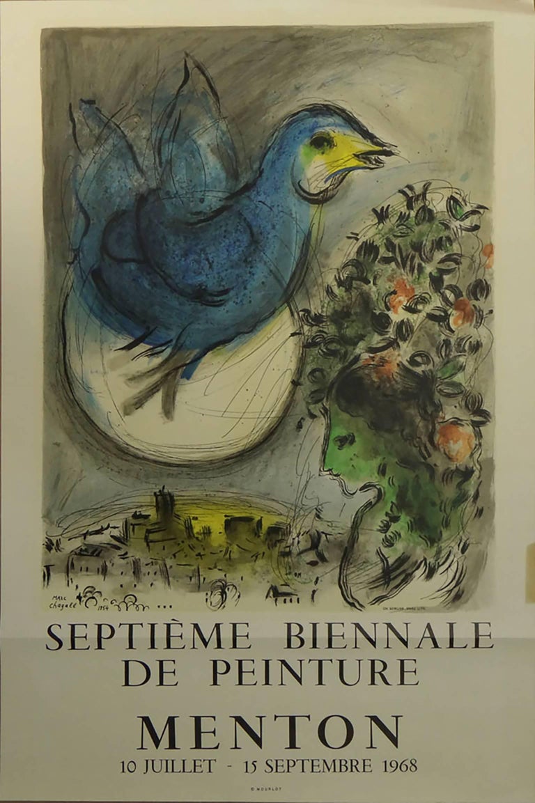 Marc Chagall - Marc Chagall Exhibition Poster for “Septime Biennale de ...