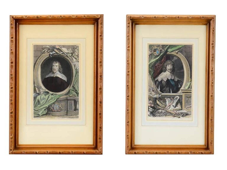 George Vertue - Two Remarkable 18th Century Hand Colored Engravings at ...