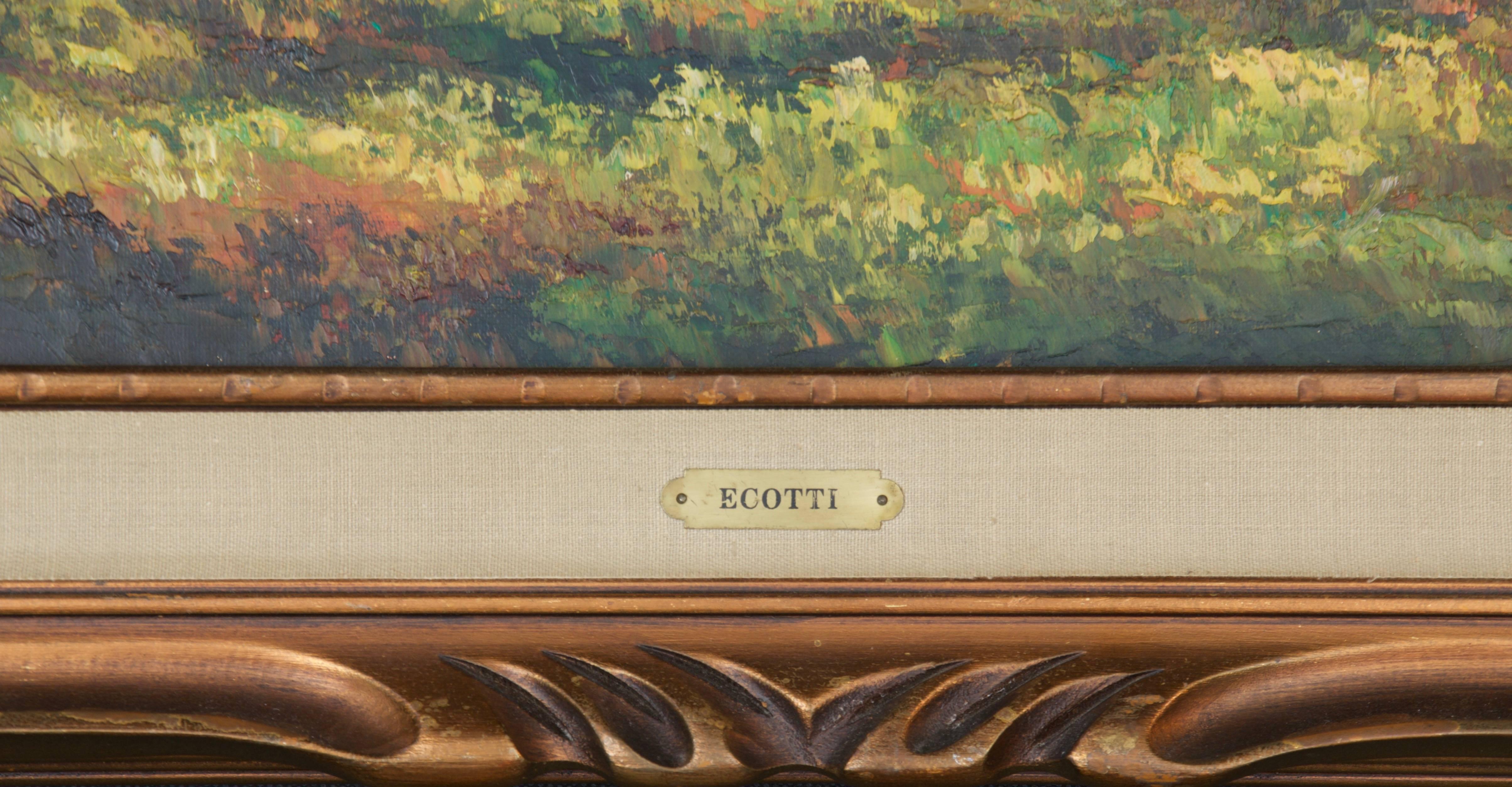 Unknown - Splendid Landscape Oil Painting by Ecotti at 1stDibs