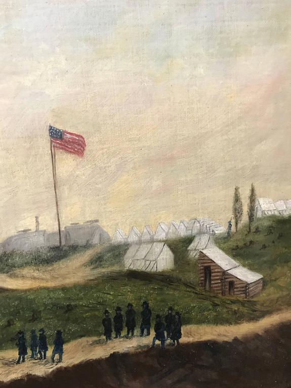 James Hope - Amazing 19th Century Civil War Oil Painting by James Hope ...