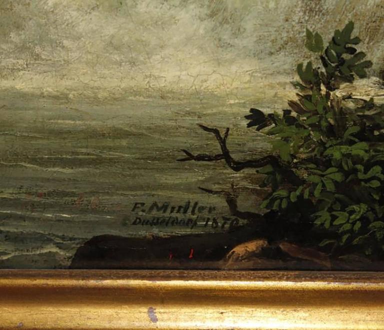 Franz Adolf Christian Müller - 19th Century Landscape Oil Painting by ...