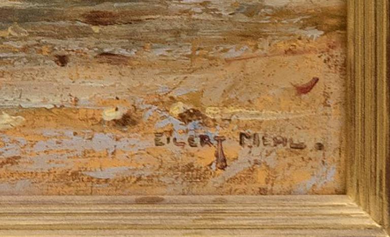 Eilert Mehl - Large Antique Oil Painting by Norwegian Landscape Artist ...