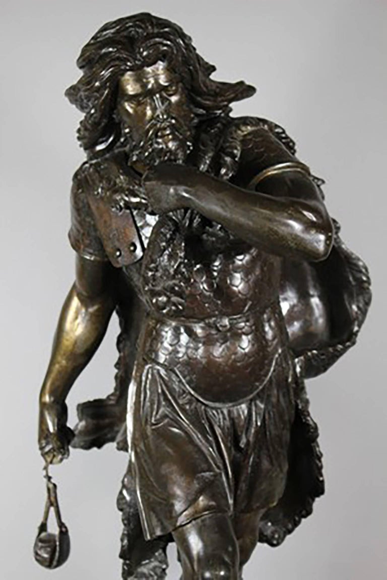 Unknown - Large Bronze Sculpture of David slaying Goliath For Sale at ...