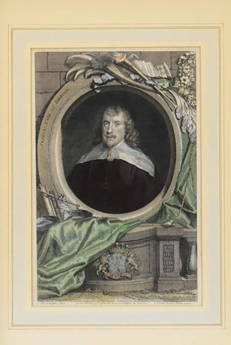 George Vertue - Two Remarkable 18th Century Hand Colored Engravings at ...