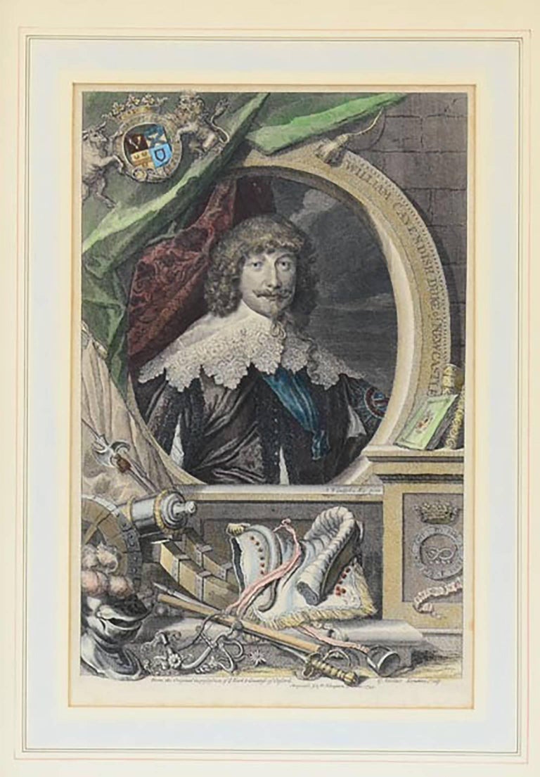 George Vertue - Two Remarkable 18th Century Hand Colored Engravings at ...